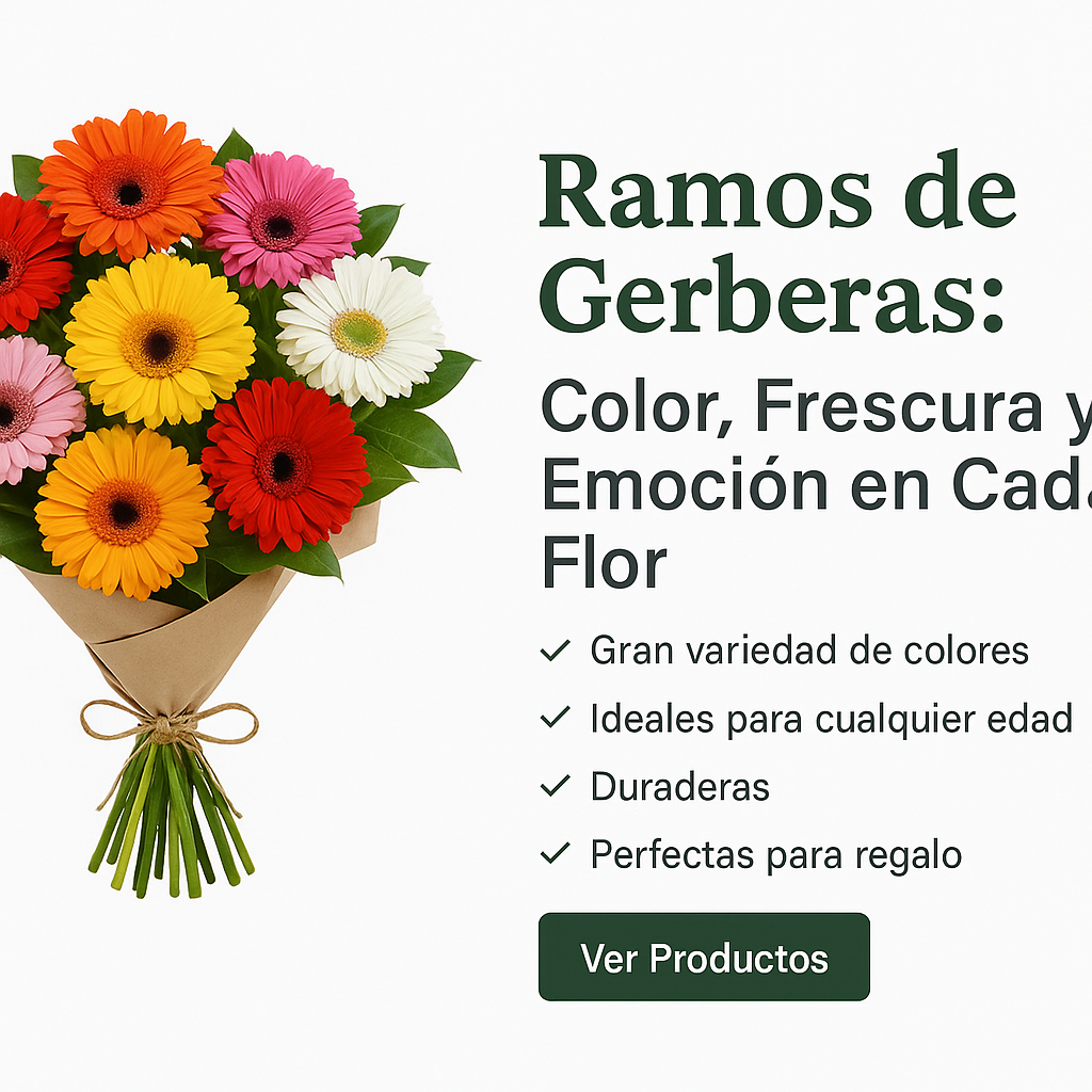 7 Ramos De Gerberas Llenos De Color Y Alegría | SonFlores.com
